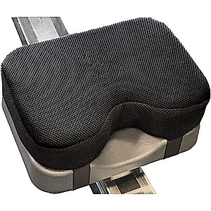 Rowing Machine Seat Cushion, Rower Seat Cushion with Custom Memory Foam, Washable Cover and Straps - Rowing Machine Cushion Alternative - Rower Accessories