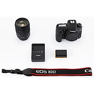 Canon EOS 80D lens kit EF-S18-135mm F3.5-5.6 IS USM--(Japan Import-No Warranty)
