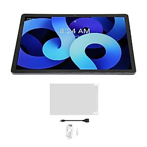 Haofy WiFi Tablet, Front 13MP Back 26MP 16GB RAM 512GB ROM 8 Core Smart Tablet 10.36 Inch for Learning for Video (Grey)