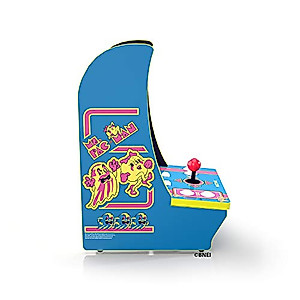 Ms Pacman Arcade 1 Counter-Cade Top Real Feel Arcade Controls! 15.75" High Includes Power Adapter, Instructions, and Ms. Pac-Man 1 Up Arcade