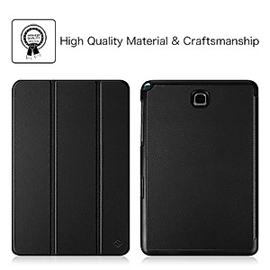 Fintie Slim Shell Case for Samsung Galaxy Tab A 8.0 (Previous Model 2015) - Super Slim Lightweight Standing Cover with Auto Sleep/Wake for Tab A 8.0 SM-T350/T355/P350/P355 2015, Black