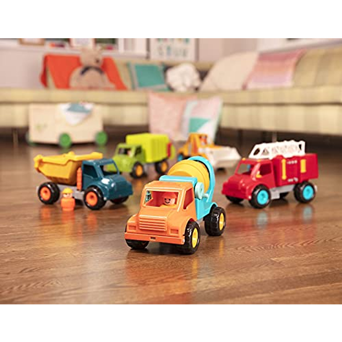Battat – Yellow Dump Truck – Classic Toddler Trucks – Kids Construction Toys – Soft Rubber Wheels – 18 Months + – Dump Truck