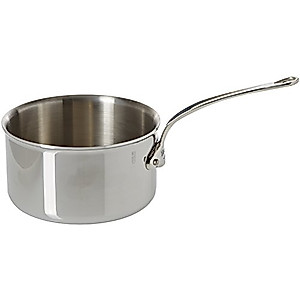 Mauviel M Cook 18CM CAST SS HDL 2.6MM M'cook Saucepan, 18", Stainless Steel