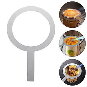 Cabilock Cup Cover 4pcs Scald- proof Baking Cup Ring Milk Coffee Cup Rim Milk Tea Cup Gasket with Handle for Home Cafe House Milk Tea Shop Metal Cup