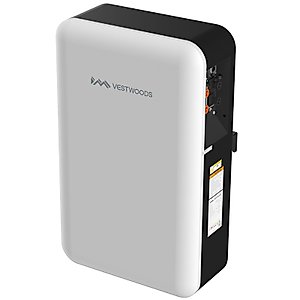 VESTWOODS 48V 100Ah LiFePO4 Battery, Canbus RS485 100A BMS 5120Wh 16-Cells Power Wall Lithium Battery, 10 Years 6000 Deep Cycles for Solar Energy Storage, Off-grid, Standby Power, IP65 for Outdoor