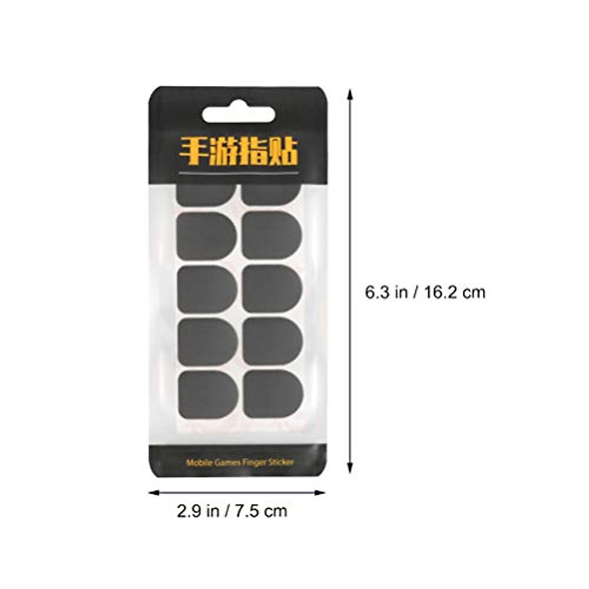 Healifty 20 Pieces Gaming Finger Sleeves Anti- Sweat Disposable Seamless Touchscreen Finger Covers Stickers Carbon Fiber Controllers Finger Thumb for Mobile Phone Game