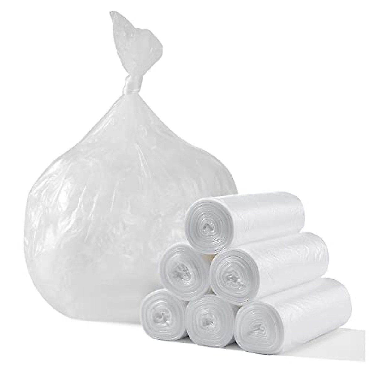 TYPLASTICS 45-48 Gallon Clear Trash Can Liners - 43" x 48" - HD Garbage Bags - Case of 200