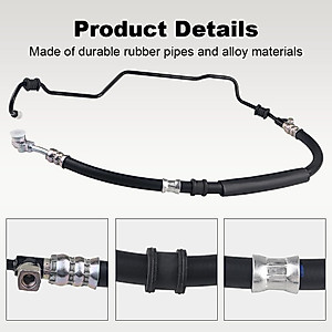 WMPHE Compatible with Power Steering Pressure Hose Assembly Honda Odyssey V6 3.5L 1999 2000 2001 2002 2003 2004, Replace OEM 53713S0XA01 53713S0XA02 3401212