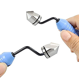 PUKSO Deburring Countersink Tool Set，RD16.5-BC1651 Countersink Hand Reamer, Great Burr Remover Hand Tool for Wood, Plastic, Aluminum, Copper and Steel