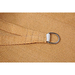 Big 20'x20'x20' Oversized Triangle Garden Patio Sun Sail Shade 20 ft, Color Desert Sand