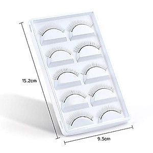 30 Pairs Practice Lash Strips Training Lashes for Eyelash Extensions Supplies Practice Eyelash Strips Lash Training Kit Lash Extension Supplies for Mannequin Head Beginner by SRCKFIZ