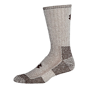 Under Armour Adult Hitch Coldgear Boot Socks, 2-Pairs , Brown , Medium