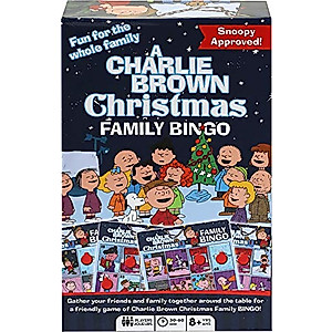 AQUARIUS - Peanuts Charlie Brown Christmas Family Bingo Game