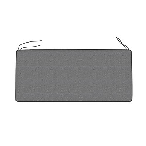 Creative Living Outdoor Bench/Settee/Swing Cushion with Two Patio Decorative Pillows, 3 Piece Set, Grey