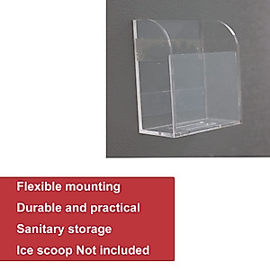 PIAOLGYI Ice Scoop Holder Scooper Accessory for Countertop Ice Maker Wall Mount Ice Scoop Holder (Ice Scoop NOT Included)