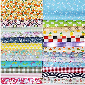 Precut Fabric Squares Misscrafts 50pcs 10 x 10 inches Cotton Fabric Bundle Quilting Charm Pack for Quilting Sewing Craft Patchwork