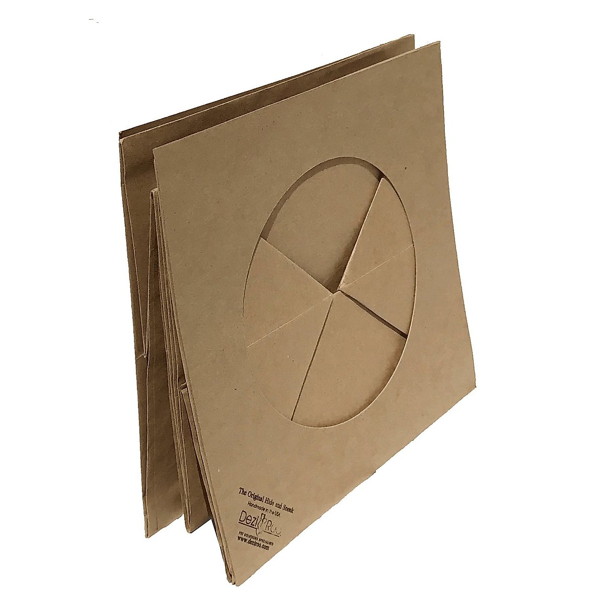 Dezi & Roo Hide and Sneak Collapsible Paper Tunnel - Made in USA - Designed by a Feline Vet - Interactive Cat Toy - Cat Enrichment Toy - Hideaway