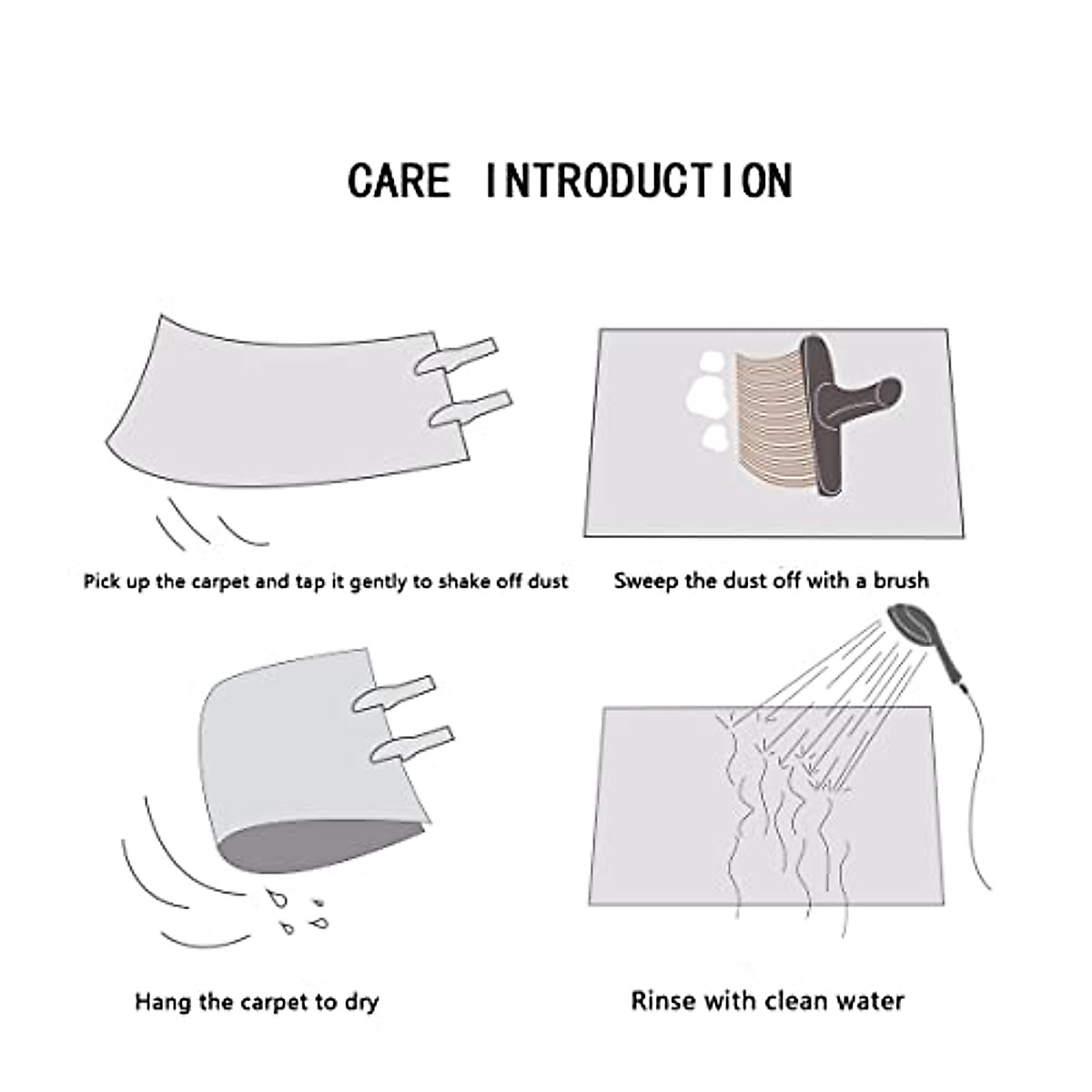 WJJFA Green Gold Ink Area Rug, Abstract Decorative Living Room Rug, Dining Room Rug Soft Washable Comfortable for Dormitory Apartment Balcony Sofa-5ft×8ft