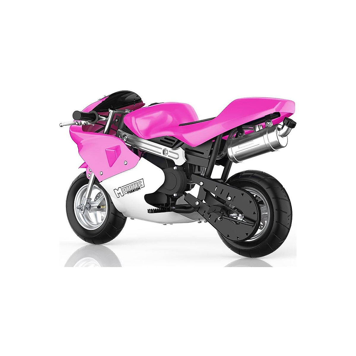 MotoTec Phantom Gas Pocket Bike 49cc 2-Stroke Pink