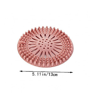 3pcs Shower Drain Cover Hair Catcher Silicone Filter Tub Drain Stopper Bathtub Sink Filter for Home Kitchen Bathroom