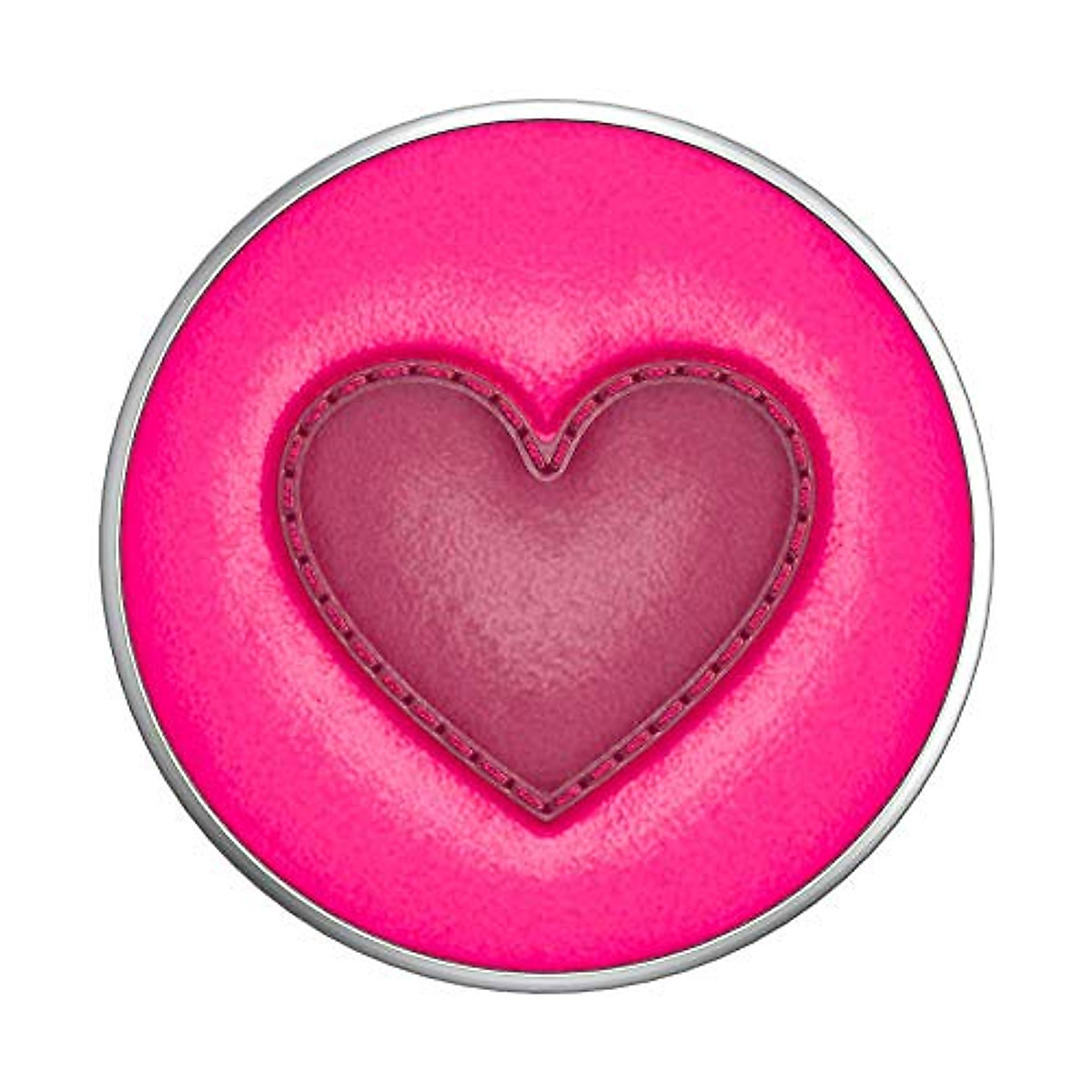 PopSockets PopTop (Top only. Base Sold Separately) Swappable Top for PopGrip Bases, PopGrip Slide, Otter+Pop & PopWallet+ - Stitched Love Heart