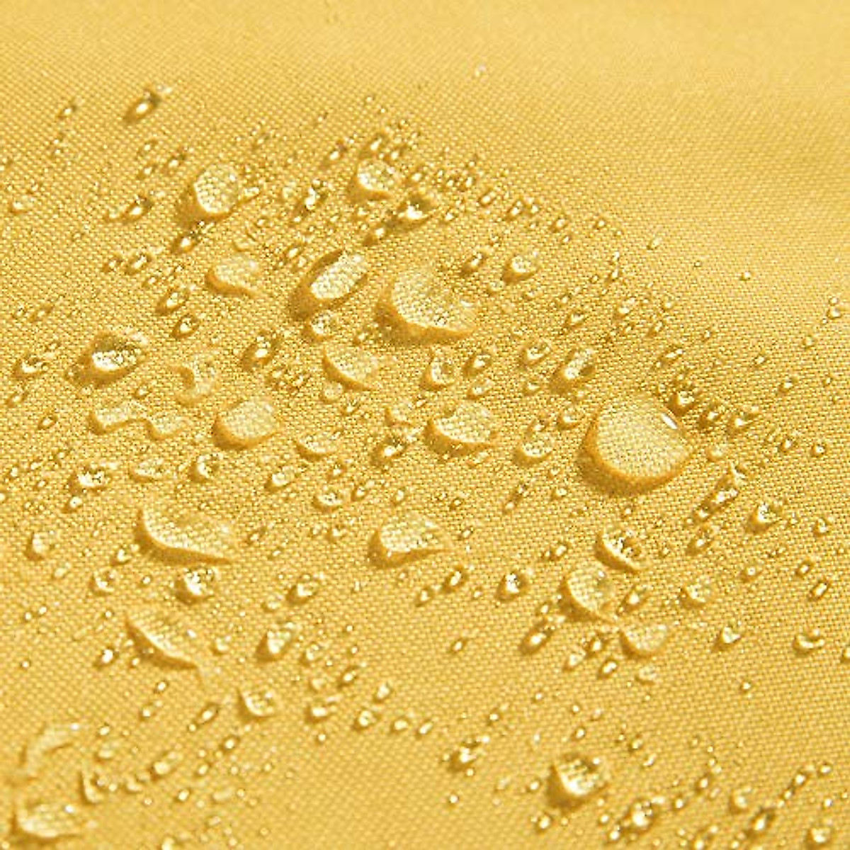 MIULEE Pack of 2 Decorative Outdoor Waterproof Pillow Covers Square Garden Cushion Sham Throw Pillowcase Shell for Patio Tent Couch 18x18 Inch Yellow