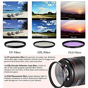 Canon EOS 5D Mark IV DSLR Camera w/ 24-105mm USM Lens Bundle + Canon EF 75-300mm III Lens, Canon 50mm f/1.8, 500mm Lens & 650-1300mm Lens + Backpack + 64GB Memory + Monopod + Professional Bundle