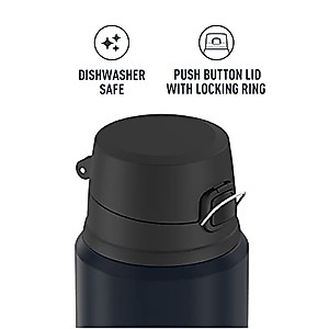 THERMOS Stainless King Vacuum-Insulated Drink Bottle, 24 Ounce, Midnight Blue