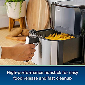 Oster DiamondForce Nonstick XL 5 Quart Digital Air Fryer, 8 Functions with Digital Touchscreen
