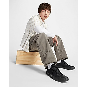 Converse Unisex Chuck Taylor Classic Colors Sneaker ,Black Monochrome, Men's 9 / Women's 11 Medium