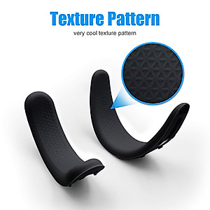 AMVR VR Mask Silicone Protective Cover & Front Foam and Rear Foam Silicone Cover Suit Set Compatible with Oculus Rift S Headset Sweatproof Waterproof Anti-Dirty Replacement Face Pads Accessories