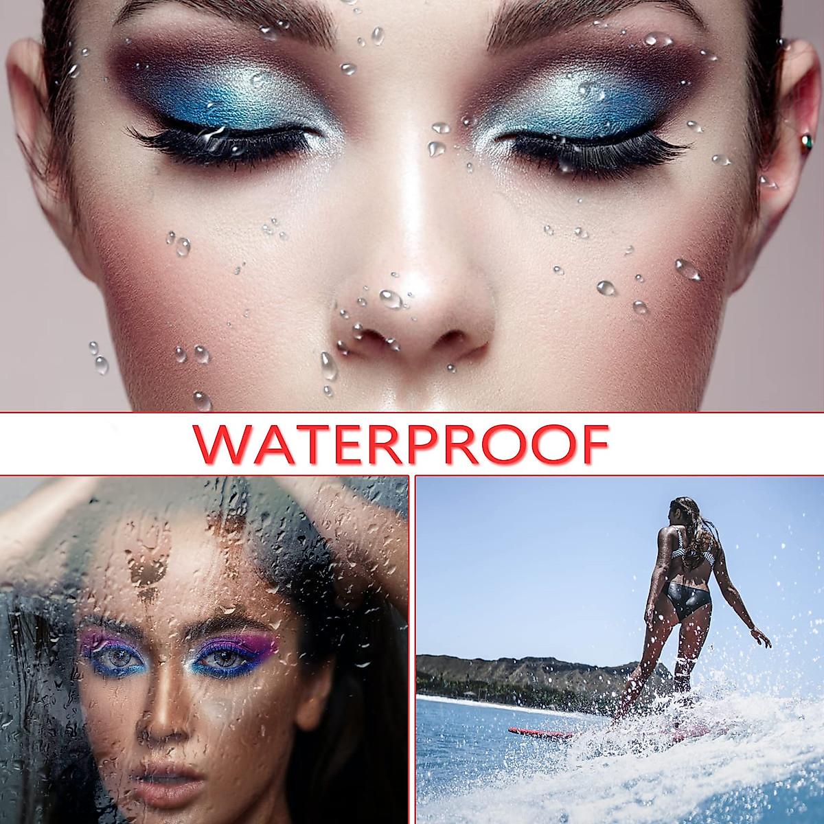 CAHIUYOA 3PCS Green Eyeliner Pencil,Metallic Eyeliner Pen, Pearl Eyeliner Kit Shimmer Eye Shadow Pencil Glitter Eye Liners for Women Set-B