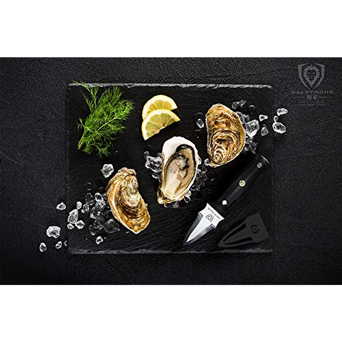Dalstrong Professional Oyster, Clam and Shellfish Shucking Knife - 3.5 inch - Shogun Series Elite - Japanese AUS-10V Super Steel - G10 Handle - Kitchen Knife - Sheath Included
