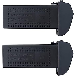 Fytoo 2PCS 7.6V 1700mah Lithium Battery for HS175D SYMA Z6 Z6pro Aerial Photography Folding Quadcopter Accessories Remote Control Helicopter Lithium Battery