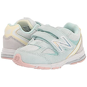 New Balance Kid's 888 V2 Hook and Loop Sneaker, Light Surf/Summer Fog/White, 7 Little Kid
