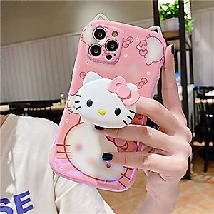 2 pcs Cute cat Collapsible Phone Stand , Kawaii Kitty Expanding Phone Mount Grip Holder , Finger Holder Grip, Anniversary, Christmas, Birthday Gift for gilrs Women