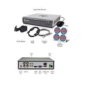 Swann 4580 DVR 44580 4 Channel Digital Video Recorder HDMI, VGA, Remote Access, Works Will Select Swann Cameras Only, See Details
