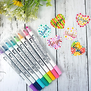 Kuretake Zig Clean Color Dot Pens Water Based Marker, 12 Colors Set (TC-6100/12V)