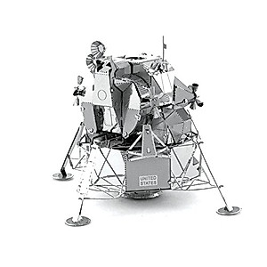 Metal Earth Apollo Lunar Module 3D Metal Model Kit Bundle with Tweezers Fascinations