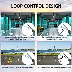 CRIXHLIX Vehicle Backup Camera, Waterproof Car Rear View with HD 1080p Night Vision, Wide View Angle Reverse Backup Camera for Cars Trucks and SUV's.