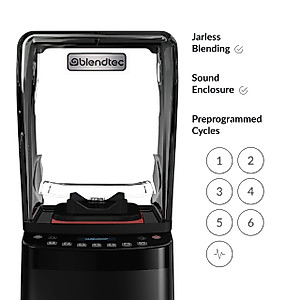 Blendtec Stealth Nitro - Commercial-Grade, Jarless Blender with Sound Enclosure - Black
