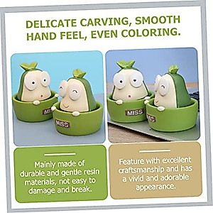 Veemoon Car Bobble Head Ornament Desk Topper Fruit Gift Desktop Toys 2pcs Car Accessories Interior Aesthetic Car Bobblehead Birthday Party Favor Desktop Avocado Ornament Shaking Head Toy