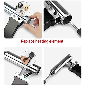 Beyondlife 1080W Plastic Heat Welding Hot Air Torch Welding with Nozzle Hose Kit for Welding Machine, Adjustable Temperature