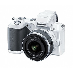 Nikon 1 V2 14.2 MP HD Digital Camera with 10-30mm VR 1 NIKKOR Lens (White)