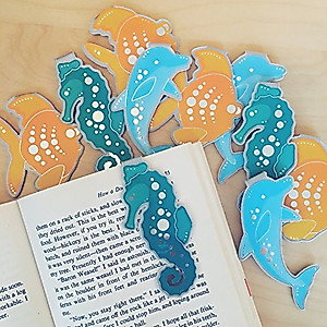 Page Marks (Clip-over-the-page bookmarks) SET OF 12 - Funny Animal Bookmark Set - Ideal for Bookworms,Readers Gifts for Children, Boys, Girls, Teens and kids of all ages will love our designs!