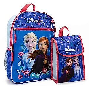 DIBSIES Personalized Backpack Lunch Box Combo created using Disney Frozen Backpack Lunchbox Combo