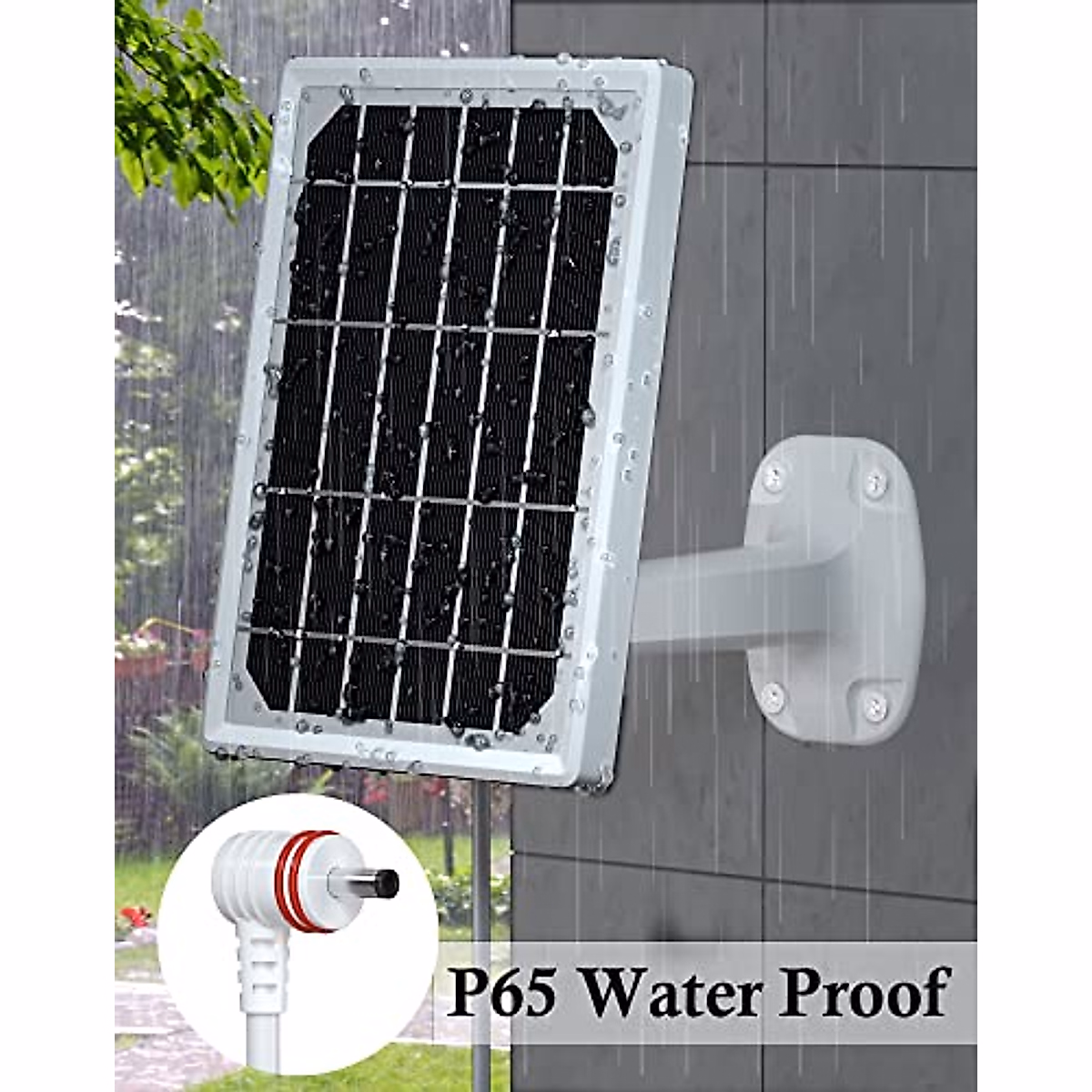2 Pack Solar Panel for Ring Camera, Ring Camera Solar Panel Charger for Stick Up Cam Battery & Spotlight Cam Battery(No Camera)
