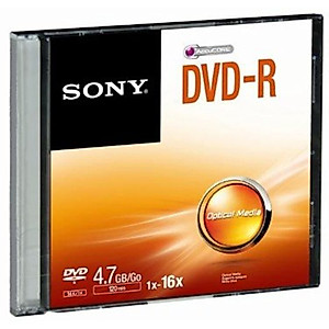 Sony 25DPR47SP 16x DVD+R 4.7GB Recordable DVD Media - 25 Pack Spindle