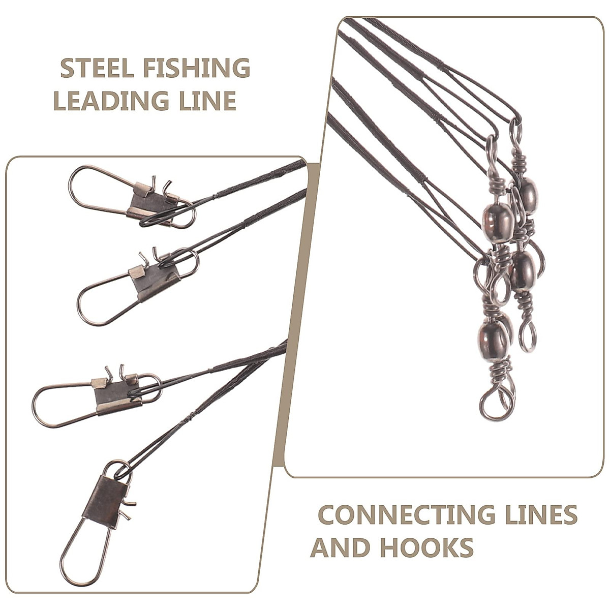 30pcs Lure Line Fishing Lines Fishing Leaders Saltwater Fishing Fishing Lines Metal Fishing Leading Wire Professional Fishing Lines Fish Leaders