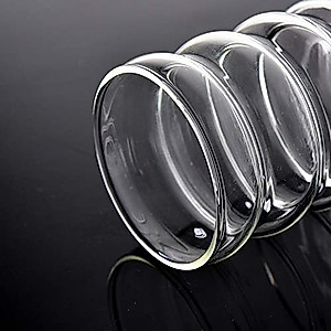 Peyan Ribbed Glassware,1 Pcs Ripple Glass Cup,10 oz Clear Creative Drinking Glasses,Beverage Cups,Vintage Drinking Cup,Wine Glasses,Beer Glasses,Bubble Glasses, Glass Cup